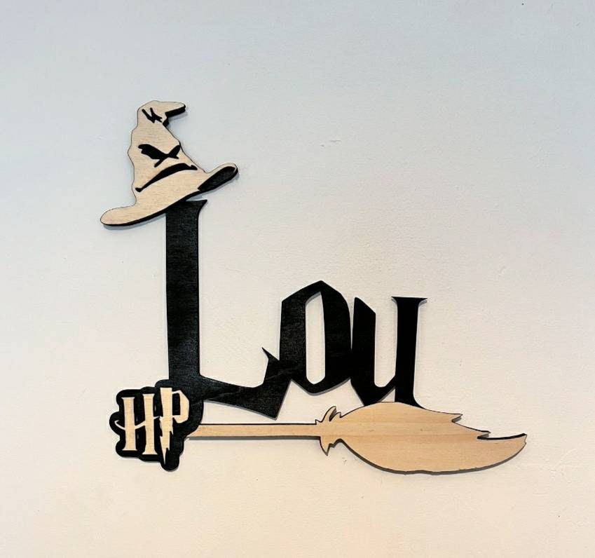 Written Theme Name Harry Potter Style Name Harry Potter Wall Name ...