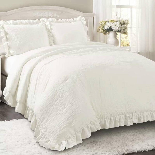Ruffled Comforter - Etsy