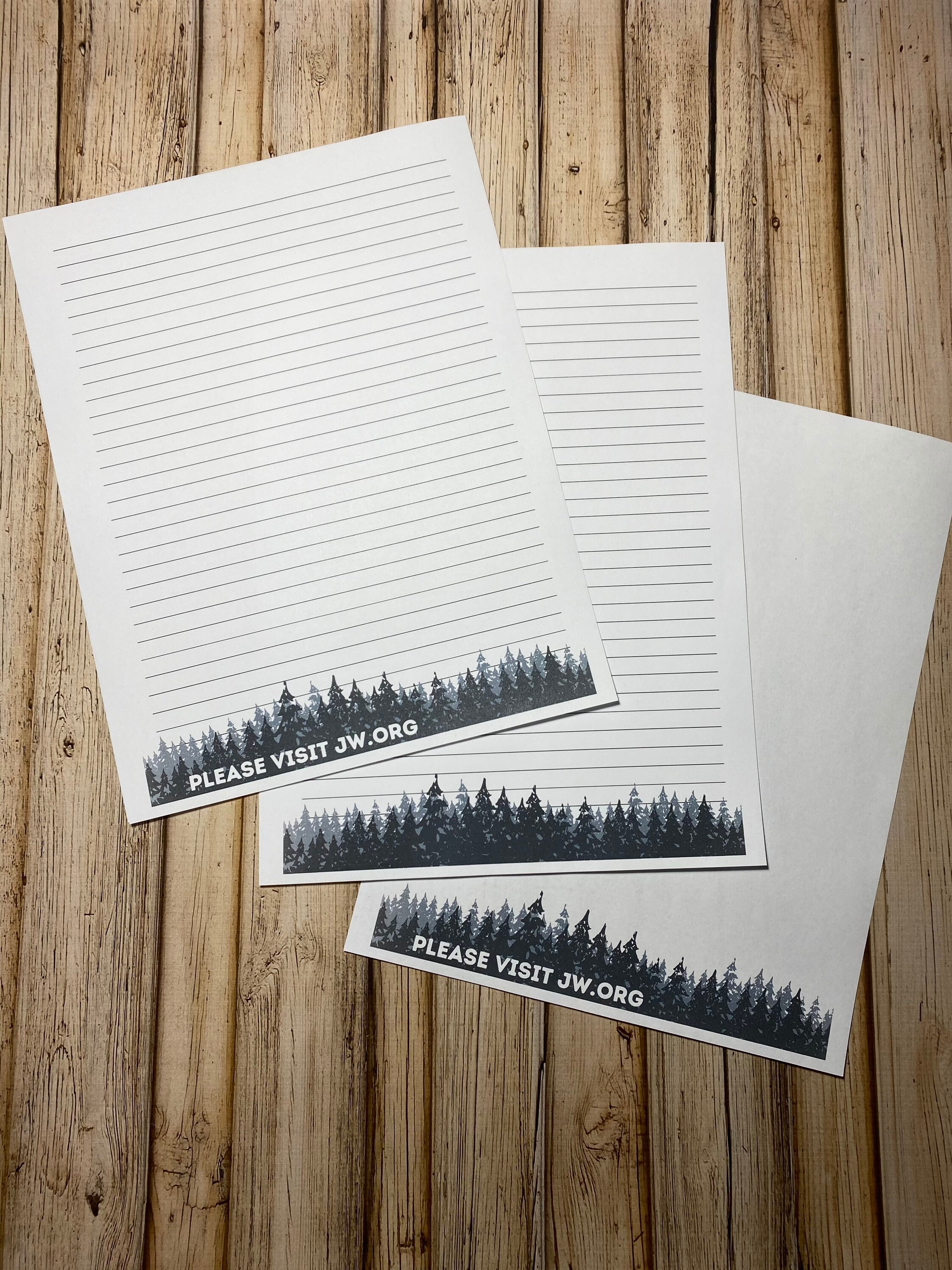 Mountain Landscape Letter Writing Printable. PDF 11x8.5. Jw Letter ...