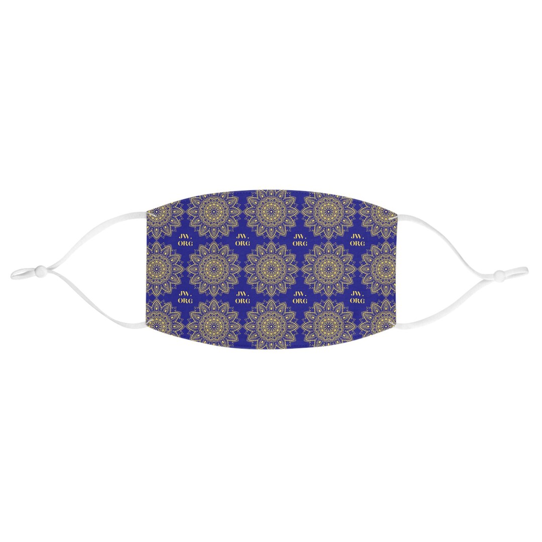 JW Floral Fabric Face Mask. Mandala, Convention Assembly Cover Gift ...