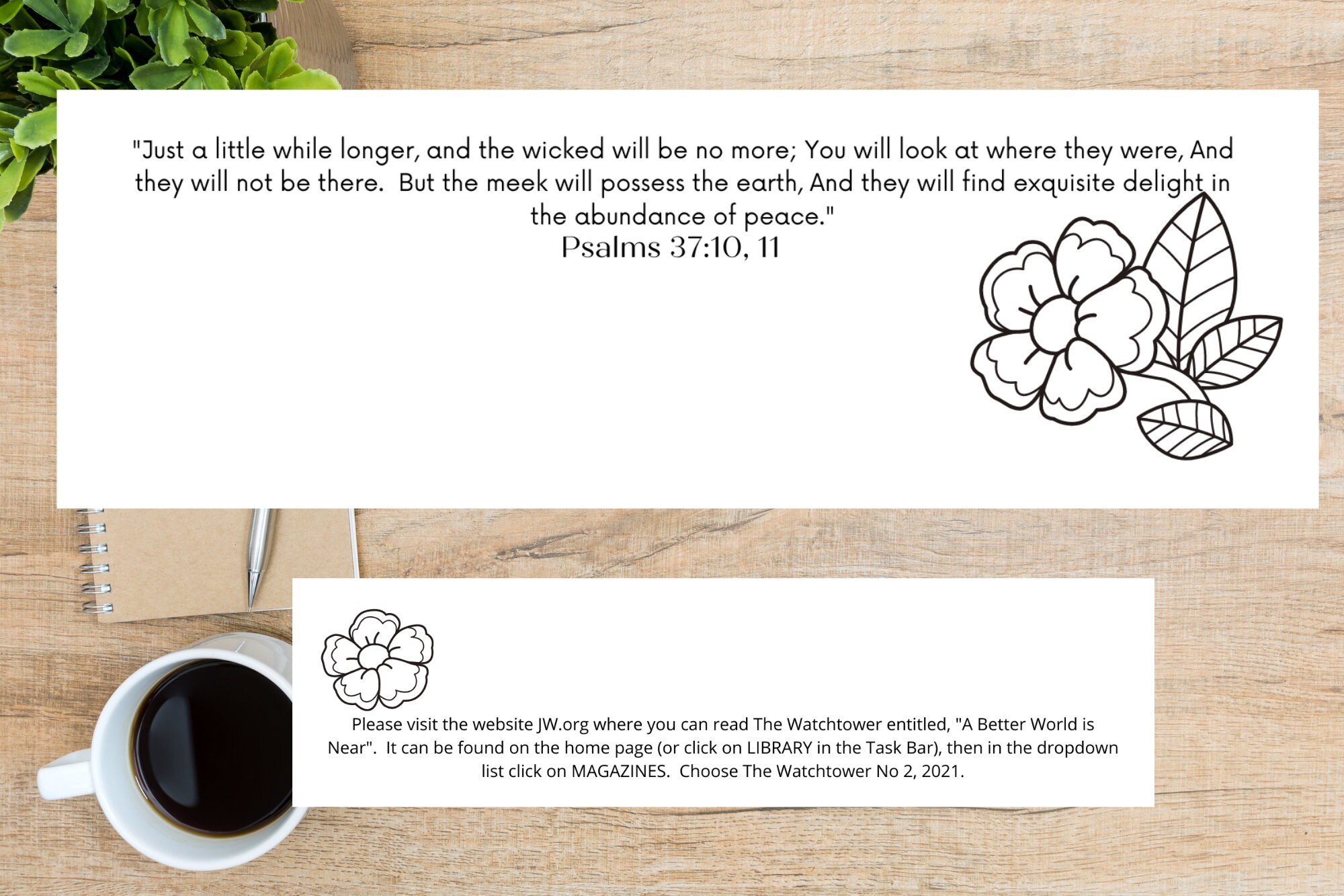 JW PDF 11x8.5 Blue Flower Jw Letter Writing Jw Campaign Letter Writing ...