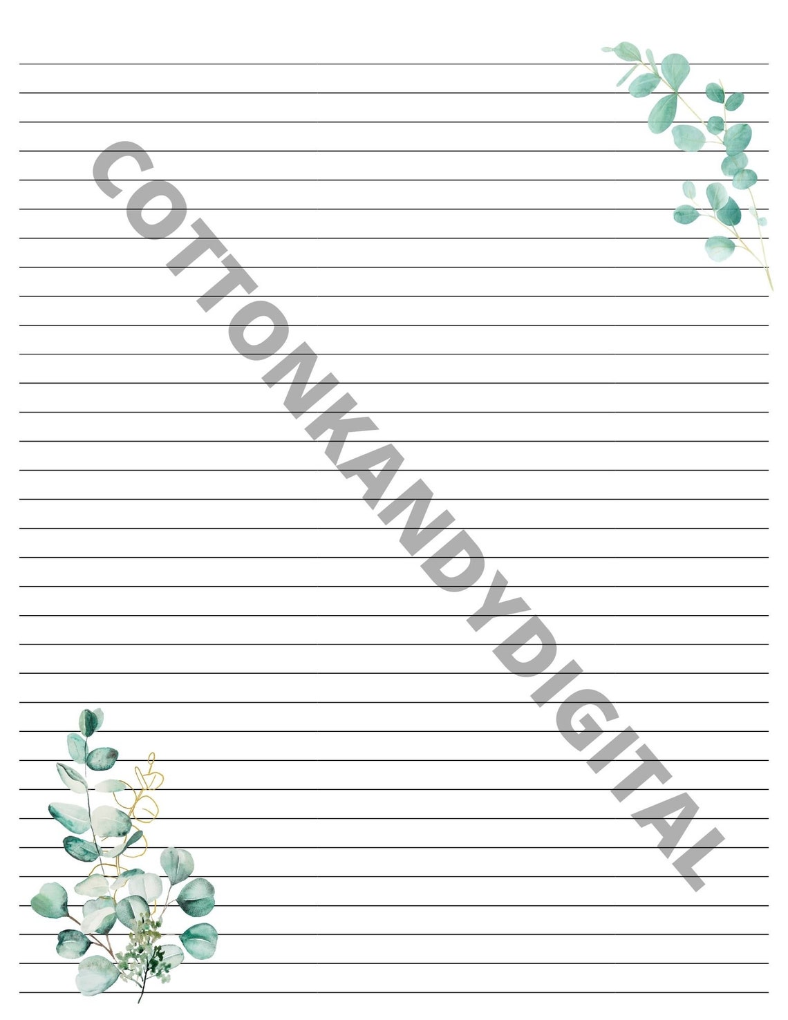 Eucalyptus Letter Writing Printable. Jw.org. Powerful by | Etsy