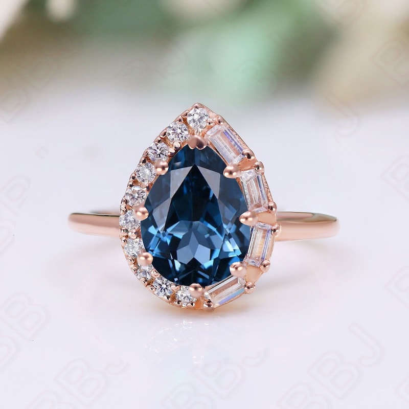 Blue Stone Rings - Etsy