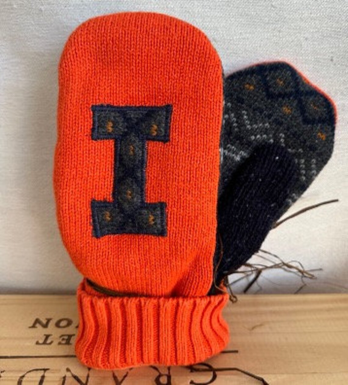 Mittens University of Illinois fleece Lined - Etsy