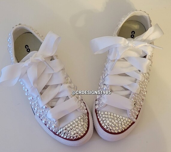 Girls swarovski converse store