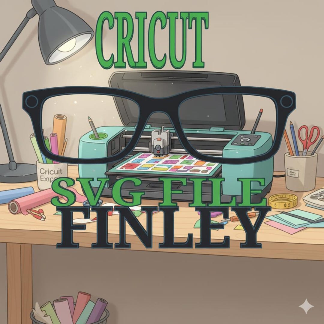 Finley Eyeglasses Topper SVG File: Cricut Design (digital Download ...