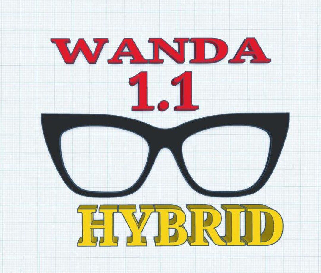 1 WANDA 1.1 HYBRID Topper Blank 3D Printed Magnetic Glasses Topper With ...