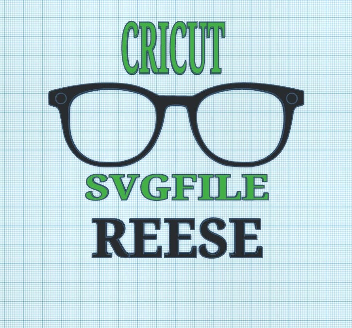 Reese Eyeglasses Topper SVG File: Cricut Design (digital Download) - Etsy