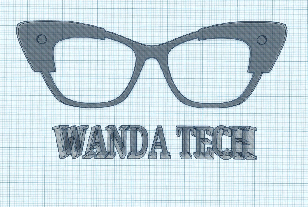 3D Printed Magnetic Wanda Tech Glasses Topper: DIY Eyewear Accessory - Etsy