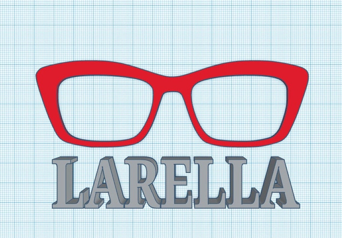 LARELLA 3D Printed Glasses Topper for Larkin Frames - Etsy
