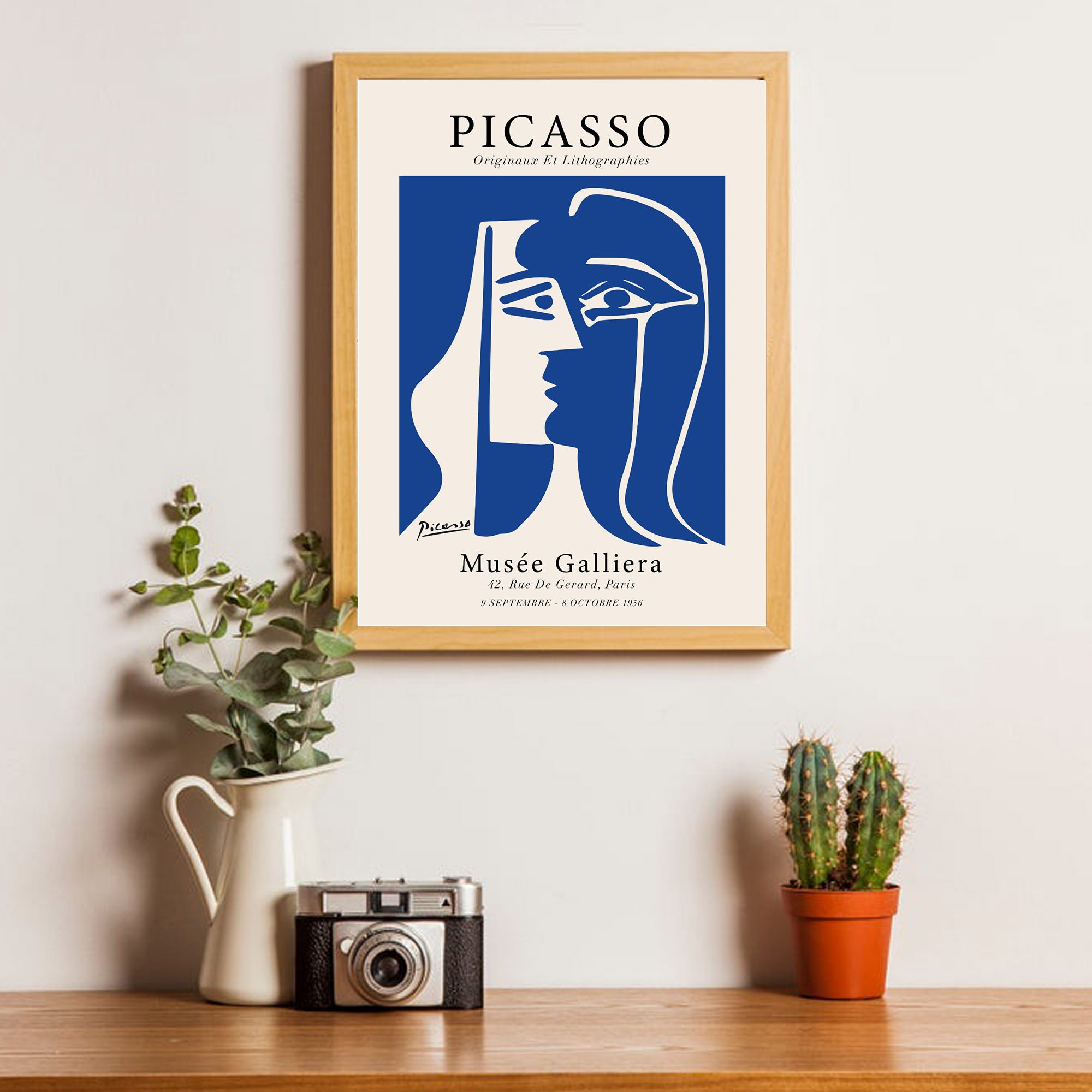 Picasso Poster Picasso Kiss Print Pablo Picasso Monochrome | Etsy