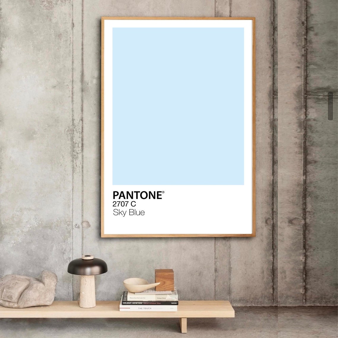 Pantone Sky Blue Poster Pantone Print Pantone Wall Art | Etsy