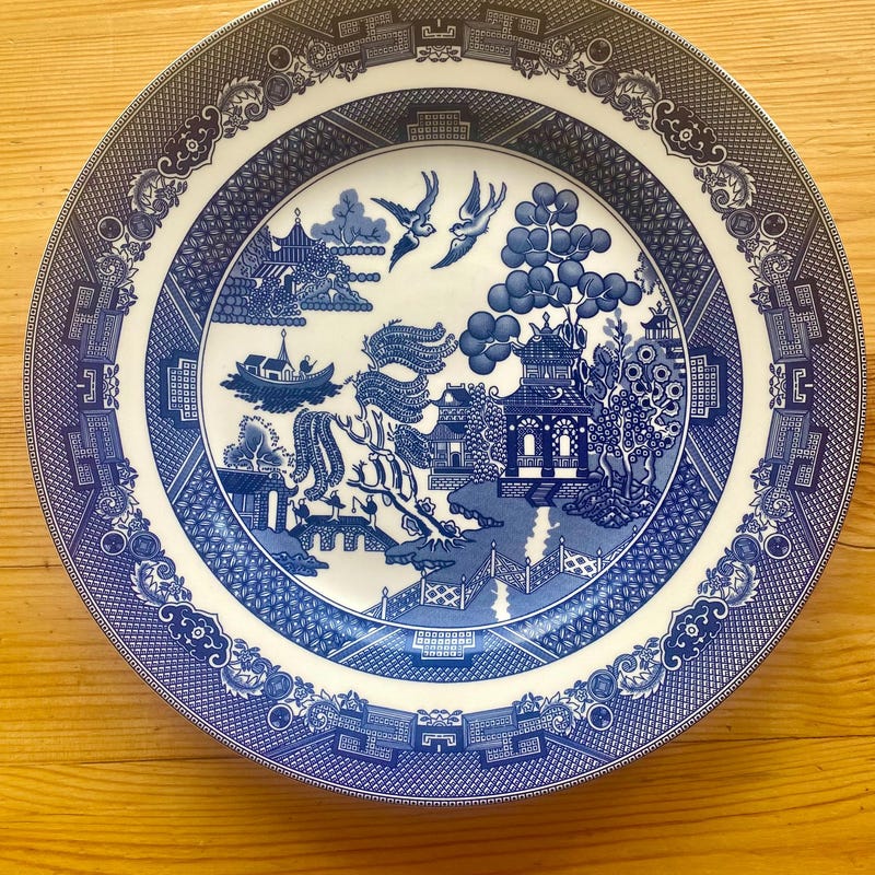 Willow Pattern Plate - Etsy
