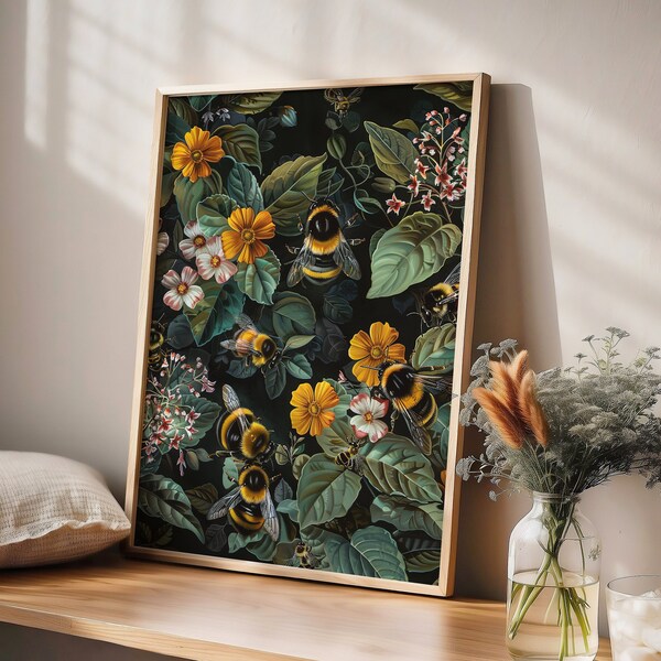 William Morris Bee Wall Art - Etsy UK