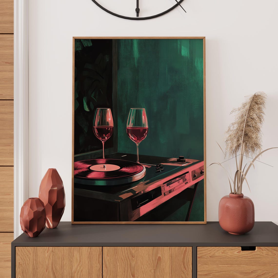 Vinyl Record Player Pink Wall Art, Retro Decor, Vinyl Record Print, Y2K ...