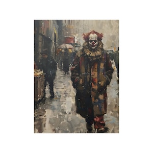 Clowncore Art Print for Room Decor, Weirdcore Wall Art, Clown Poster ...