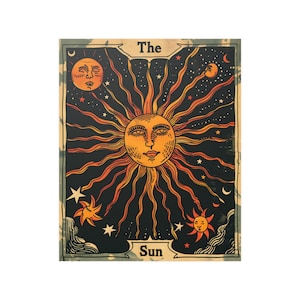 Tarot Card Vintage Weirdcore Decor "the Sun" Tarot Card Classic Tarot ...