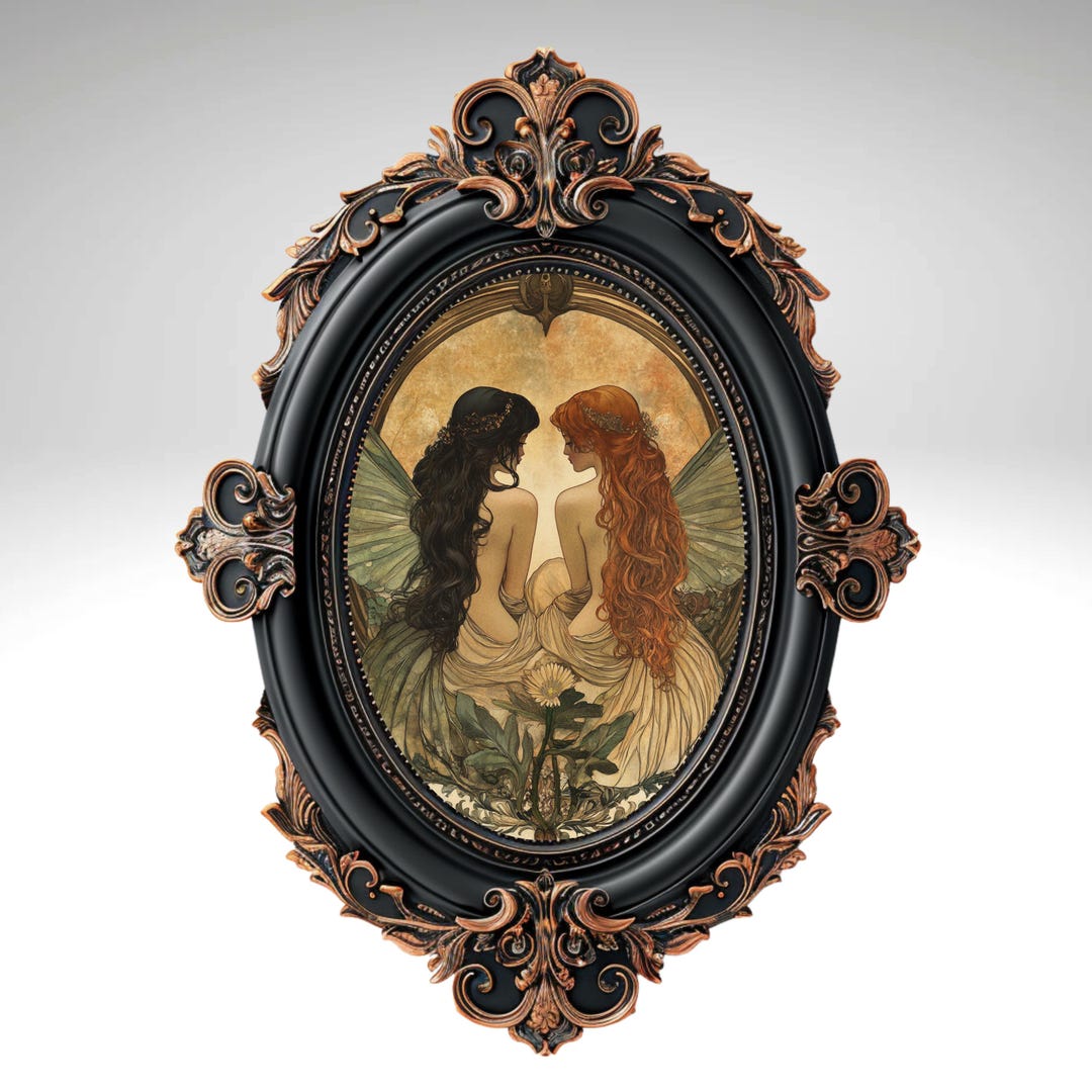 Art Nouveau Print, Mucha Art Print, Fairycore, Fairy Poster Print, Dark ...