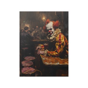 Clowncore Art Print for Room Decor, Weirdcore Wall Art, Clown Poster ...