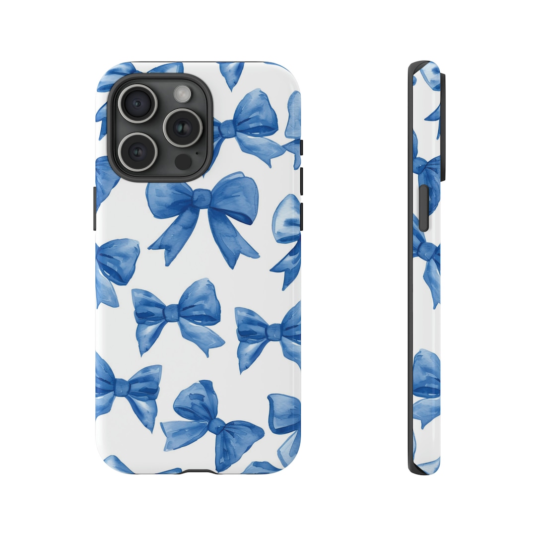 Blue Bows Coquette Collage iPhone Phone Case 11, 12,13,14 15 Pro Max ...