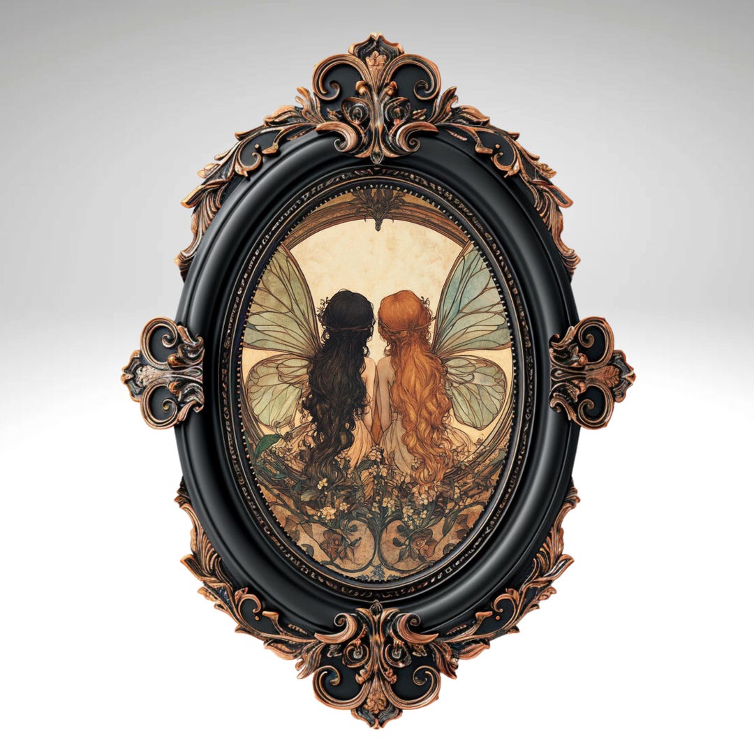 Art Nouveau Print, Mucha Art Print, Fairycore, Fairy Poster Print, Dark ...