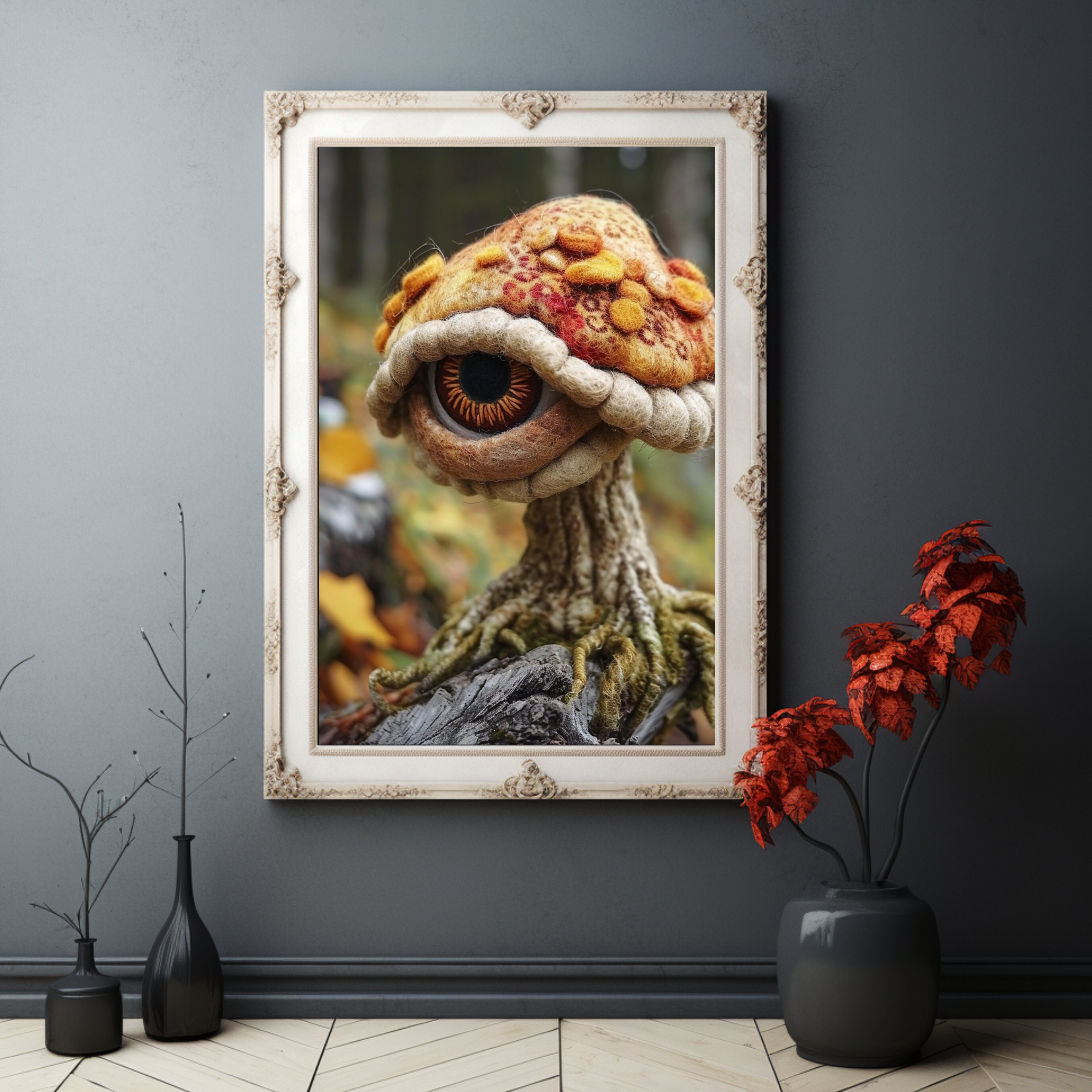 Weirdcore Fantasy Cottagecore Decor Creepy Mushroom for Cottagecore ...