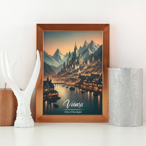 Velaris Print, Acotar Print, A Court of Thorns and Roses, Velaris Art ...