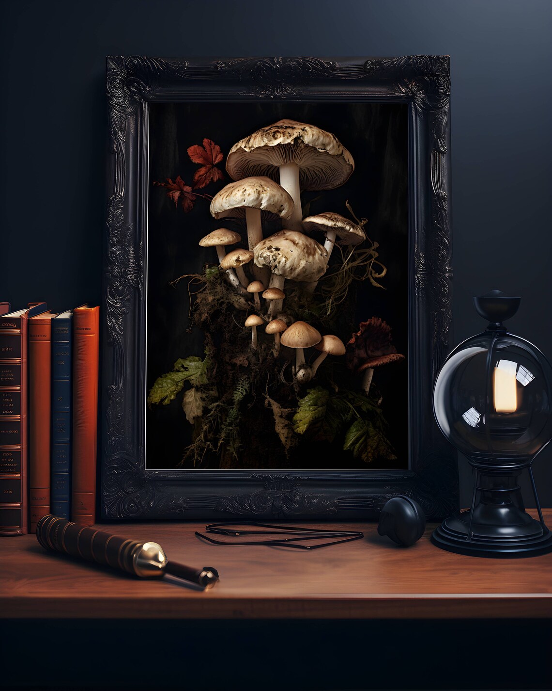 Gothic Botanical Art Prints - Dark Cottagecore Decor - Mushroom Art ...