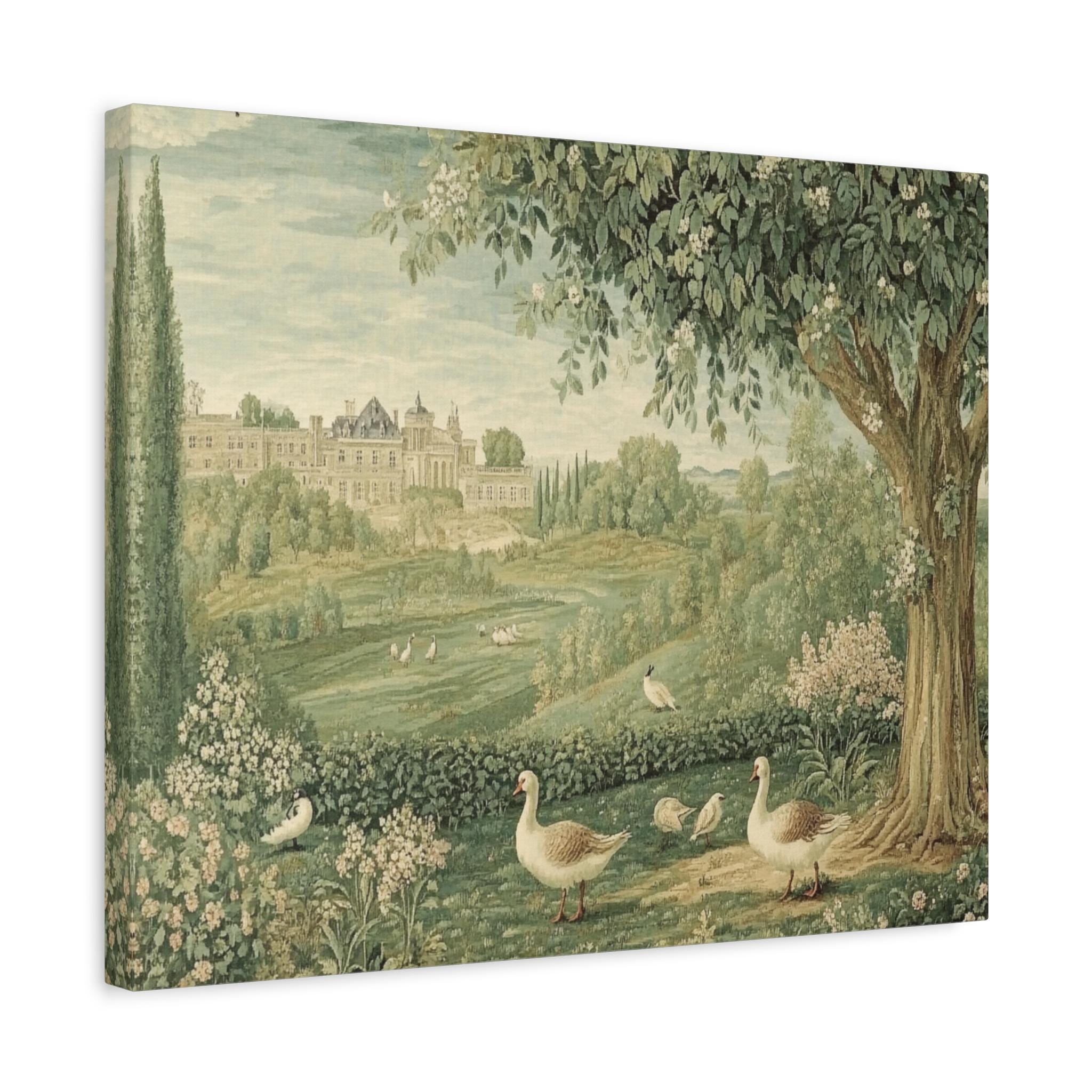 English Countryside Canvas Painting - Vintage European Style Poster ...