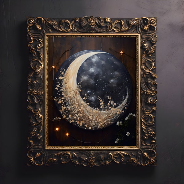 Moon Art - Etsy