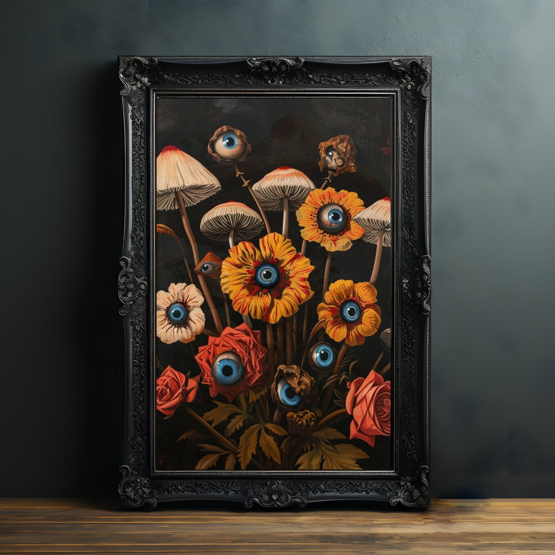 Weirdcore Fantasy Cottagecore Decor Creepy Mushroom for Cottagecore ...