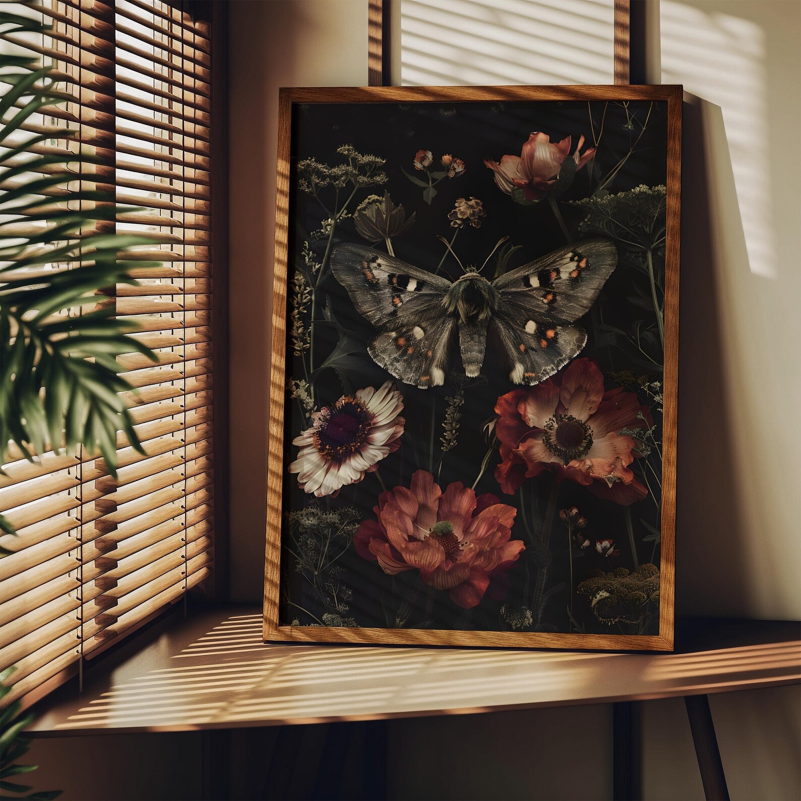 Dark Academia Decor Moth Art Print for Room Decor, Weirdcore Wall Art ...