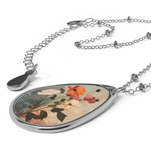 Cottage Core Pendant, Flower and Botanical Pendant, Floer Necklace ...