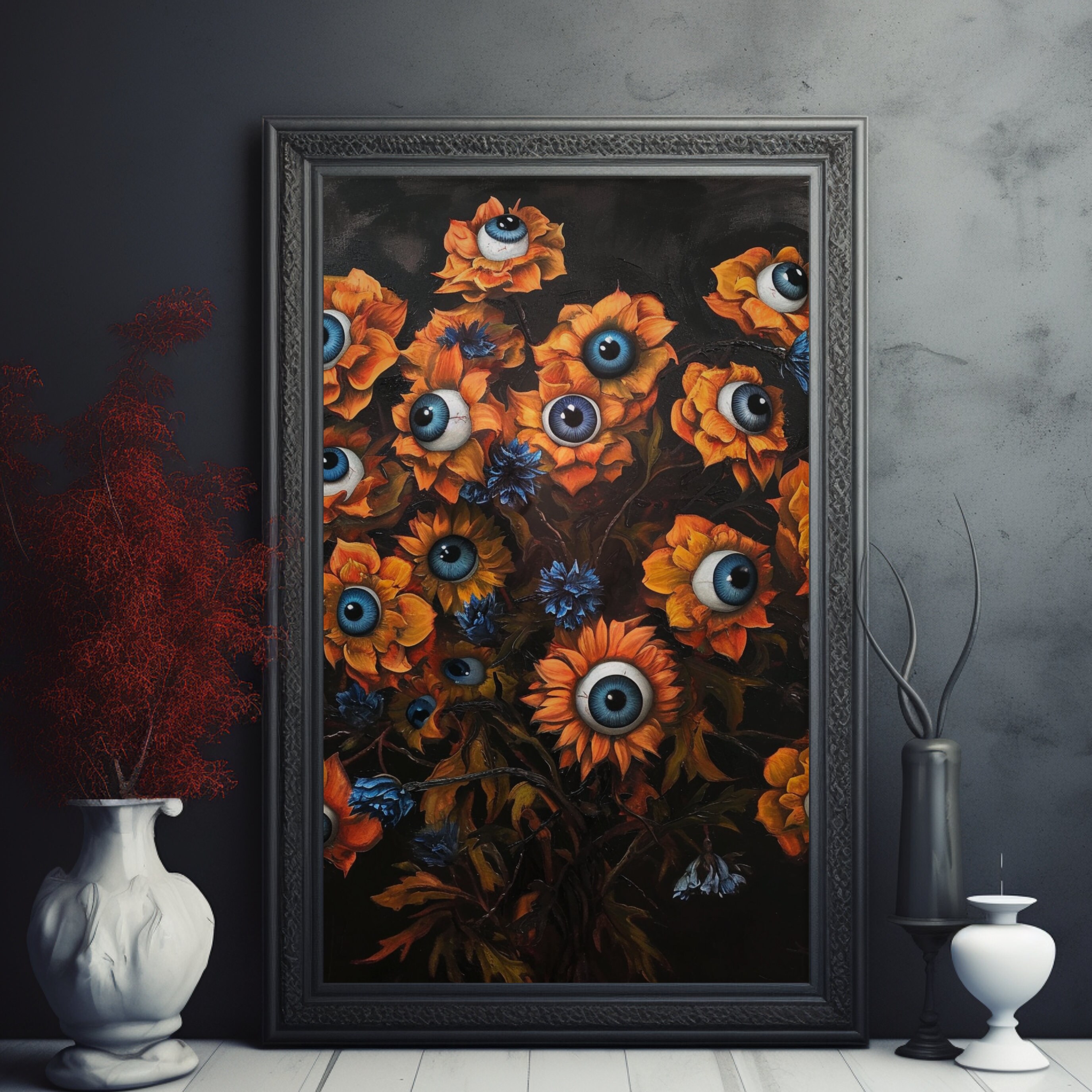 Fantasy Cottagecore Decor Creepy Bouquet for Cottagecore Decor ...