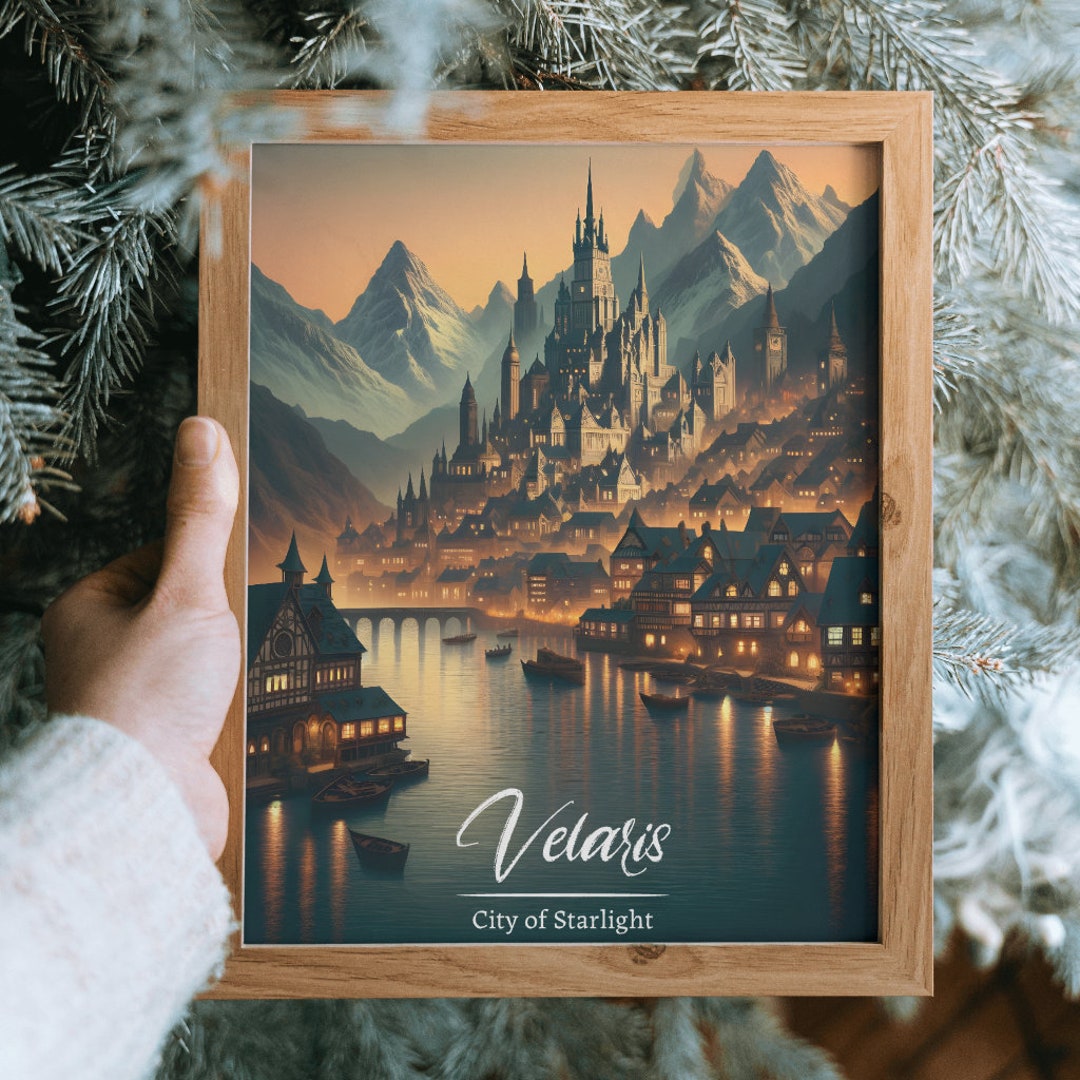 Velaris Print, Acotar Print, A Court of Thorns and Roses, Velaris Art ...