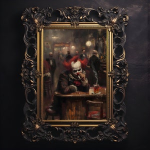 Clowncore Art Print for Room Decor, Weirdcore Wall Art, Clown Poster ...