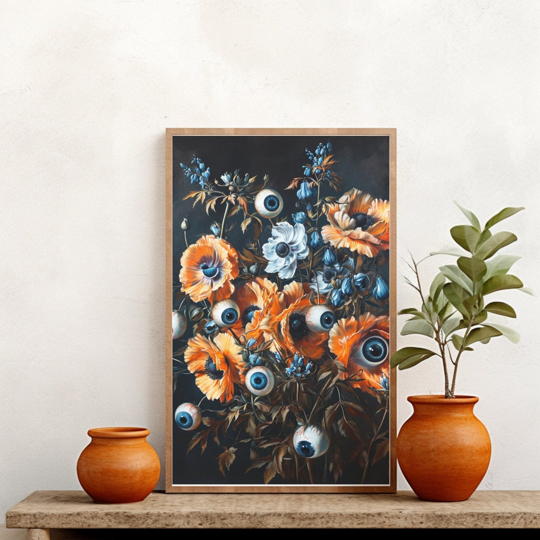 Fantasy Cottagecore Decor Creepy Bouquet for Cottagecore Decor ...