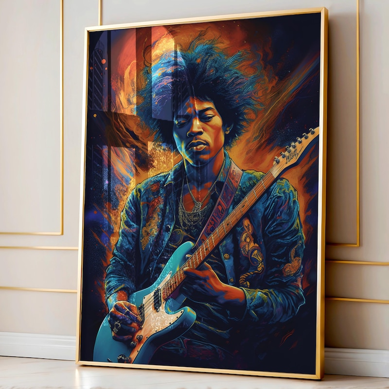 Jimi Hendrix Poster - Etsy