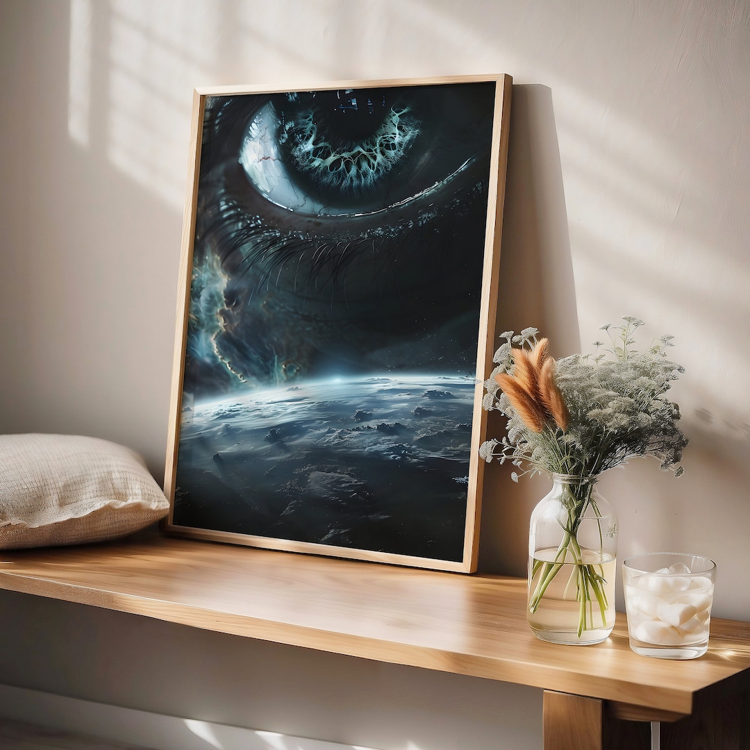 Weird Art, Surreal Art, Weirdcore Decor, "eye Over Planet Earth ...