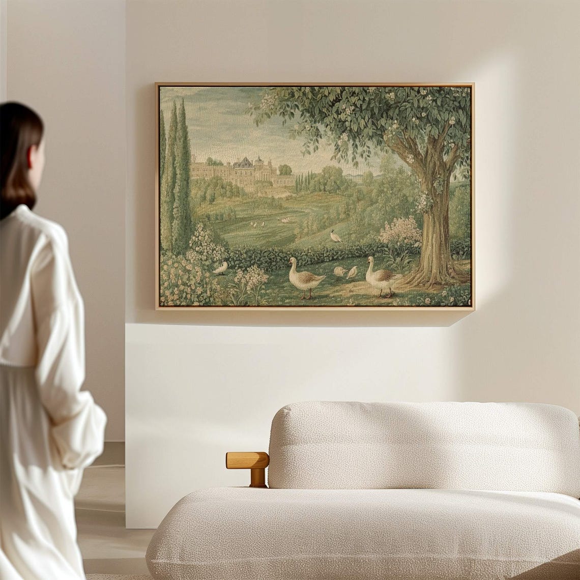 English Countryside Canvas Painting - Vintage European Style Poster ...