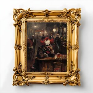 Clowncore Art Print for Room Decor, Weirdcore Wall Art, Clown Poster ...