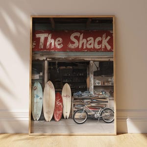 Surfboard Wall Art, Surfboard Beach Ocean, Beachy Wall Art, Minimalist ...