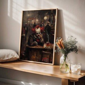 Clowncore Art Print for Room Decor, Weirdcore Wall Art, Clown Poster ...