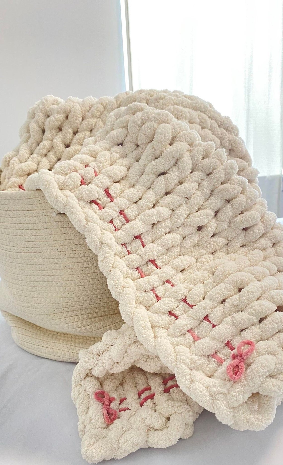 Coquette Chunky Blanket - Etsy