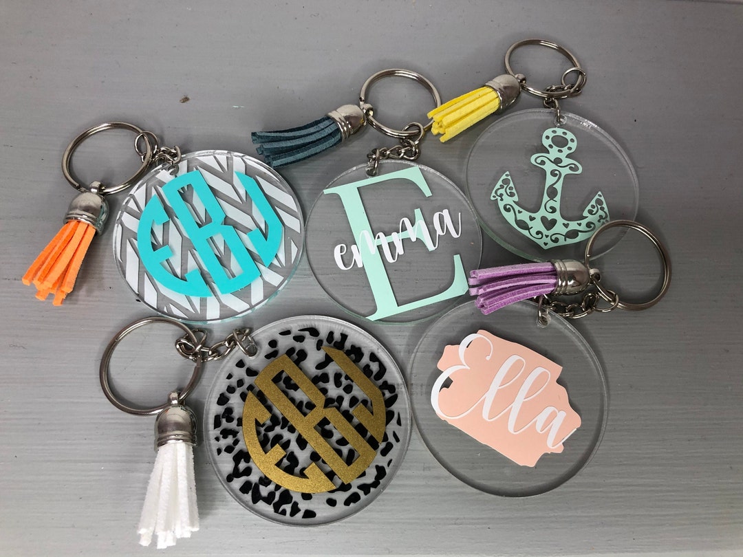 Monogram Keychains | Personalized Keychains | Custom Keychains ...