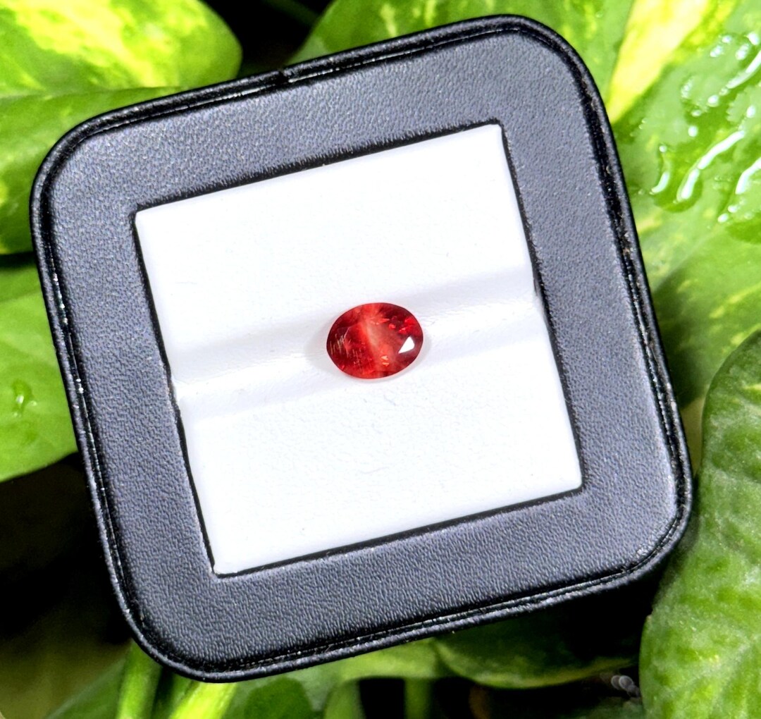 Very Rare Natural Red Feldspar Sunstone 7x9 Mm Oval Faceted 1.35 Carat ...
