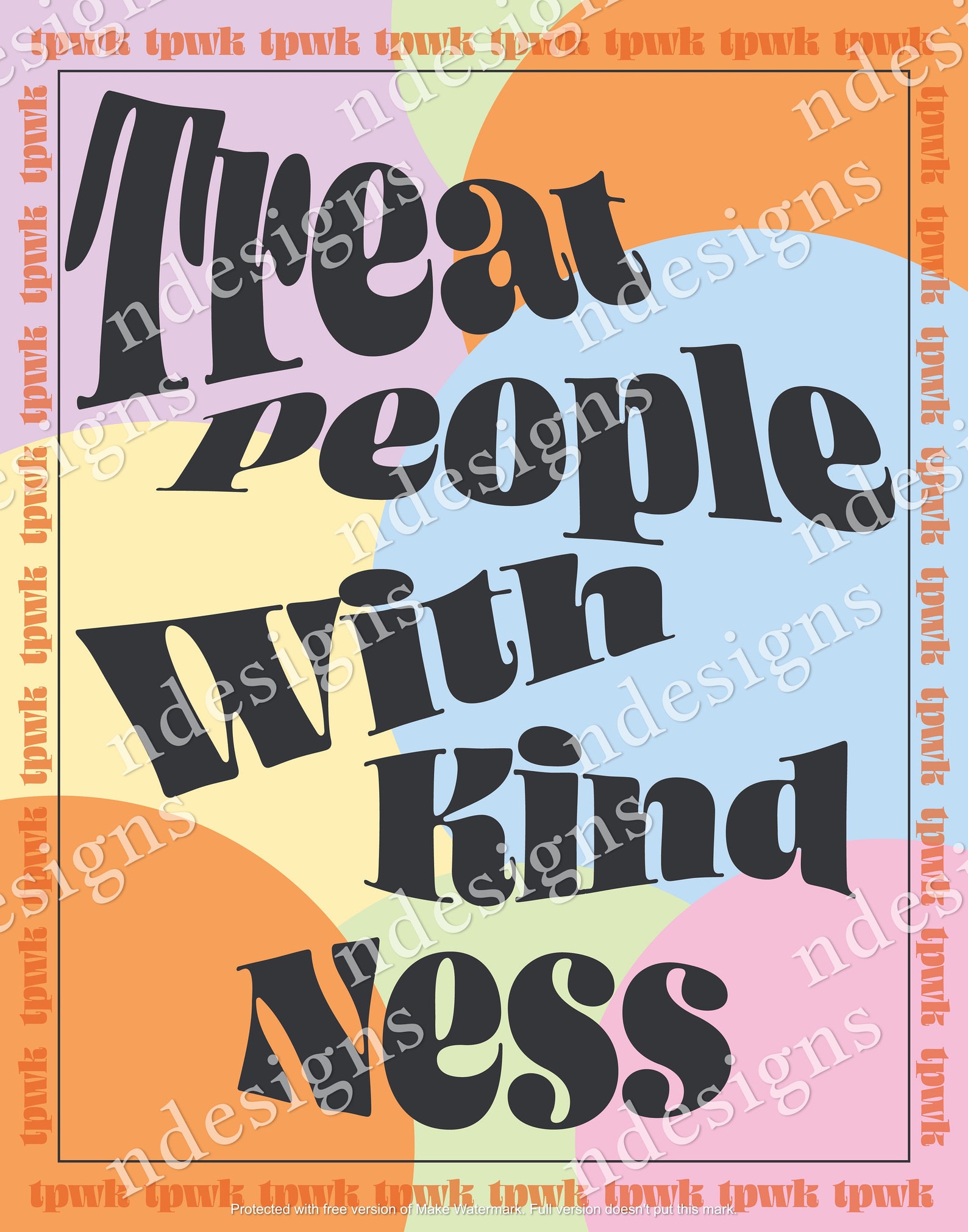 Harry Styles Wall Art, TPWK Poster, Treat People With Kindness, Harrys ...