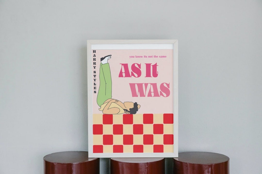 Harry Styles Wall Art, as It Was Poster, Digital Download Print, Harrys ...