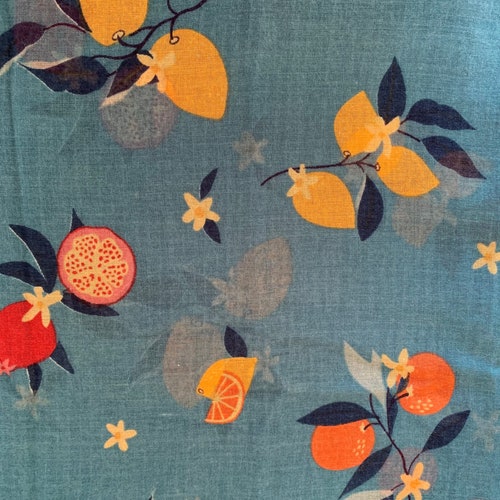 Lemon Scarf for Women Lemons Gift Leaf - Etsy