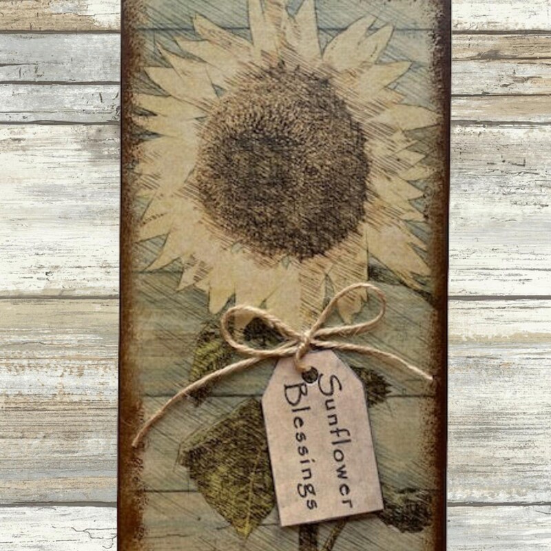 Primitive Sunflower - Etsy
